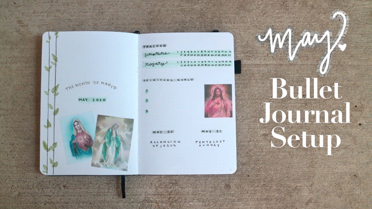 Christian Bullet Journal | MAY 2020 (Catholic Edition) - YouTube
