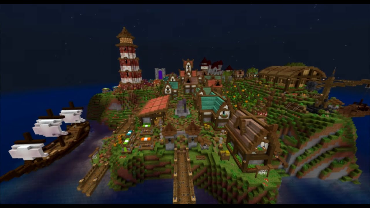 Mooshroom Island Transformation Survival Minecraft Mega Build - YouTube