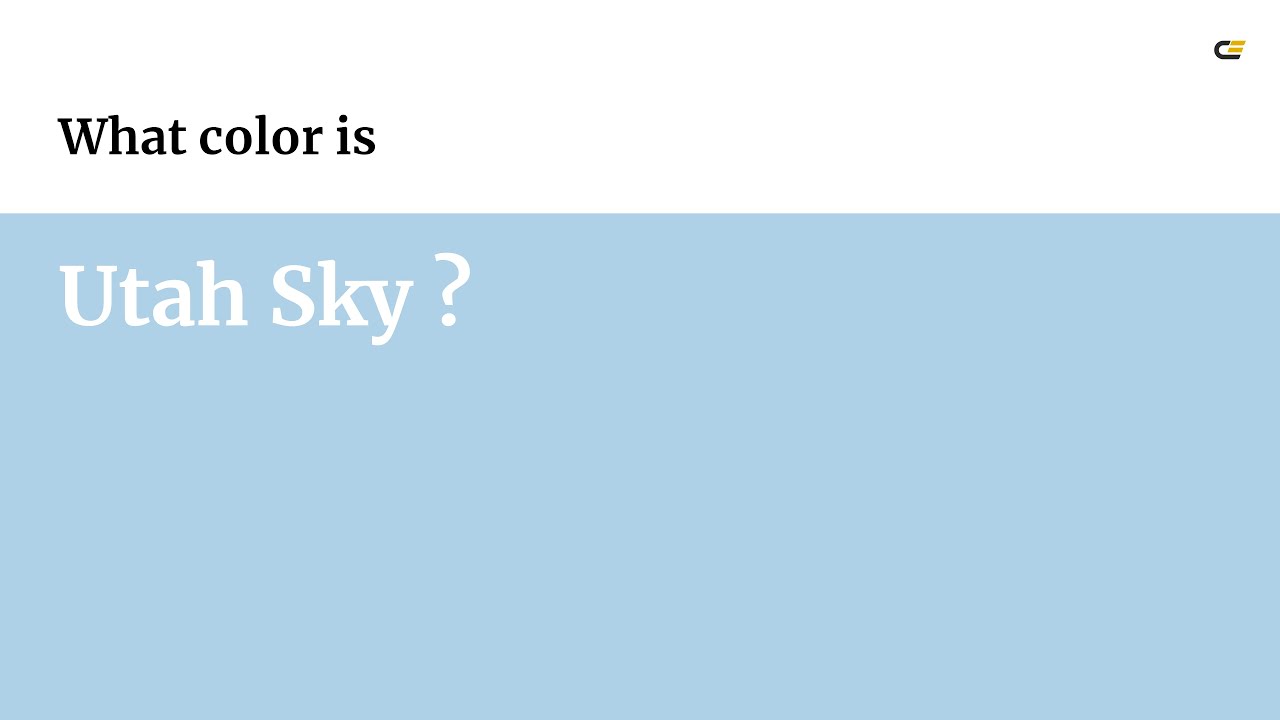 Utah Sky color #aed1e8 hex color - Blue color - Warm color aed1e8 - YouTube