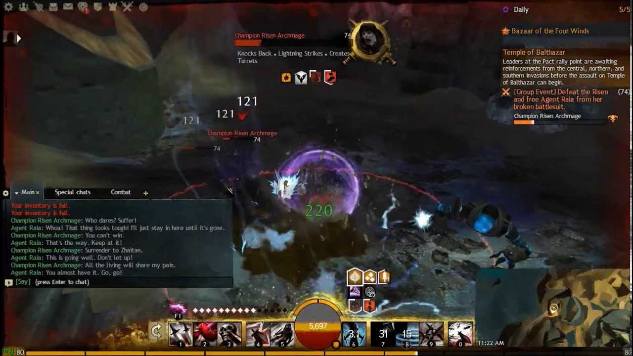 Solo Champion Risen Archmage (Guild Wars 2) - YouTube