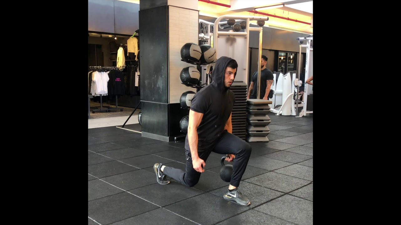 KB Reverse Lunge Ipsilateral Load - YouTube