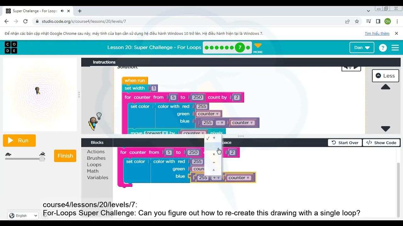 Learn Computer Science - Code.org - C4L20L7 - YouTube