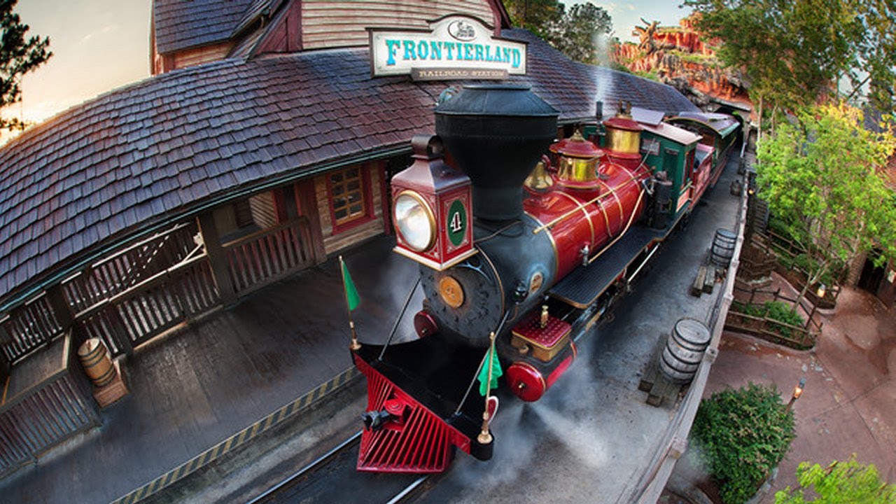 Walt Disney World Railroad "Time Lapse" 60fps POV On-Ride Magic Kingdom ...