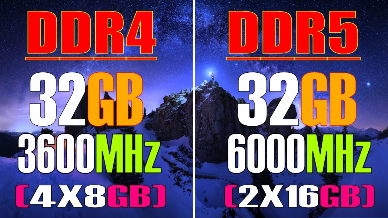 DDR5 6000MHz 2X16GB Vs DDR4 3600MHz 4X8GB PC BENCHMARK TEST ddr5-6000mhz-2x16gb-vs-ddr4-3600mhz-4x8gb-pc-benchmark-test