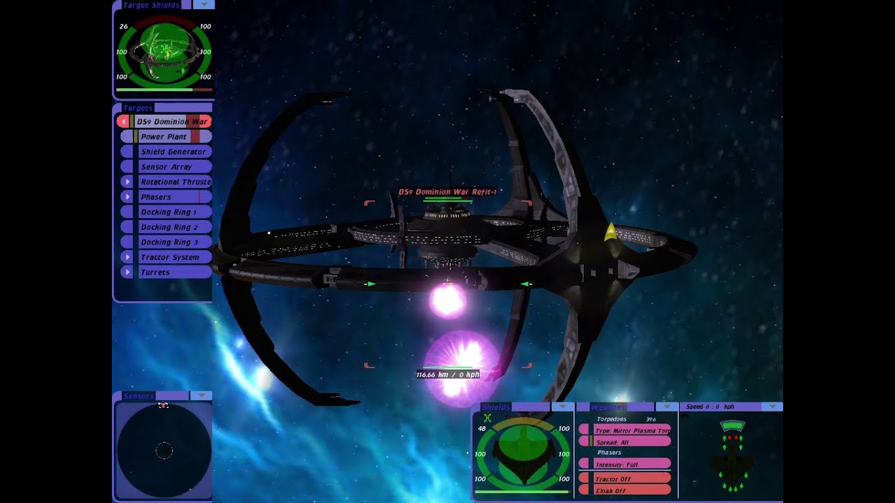 Mirror Warbirds Invade DS9 | Remastered v1.2 | Star Trek Bridge ...