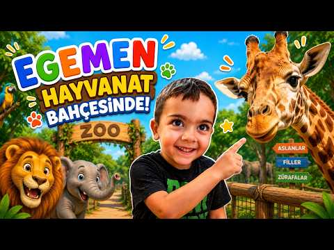Egemen çocuk hayvanat bahçesinde