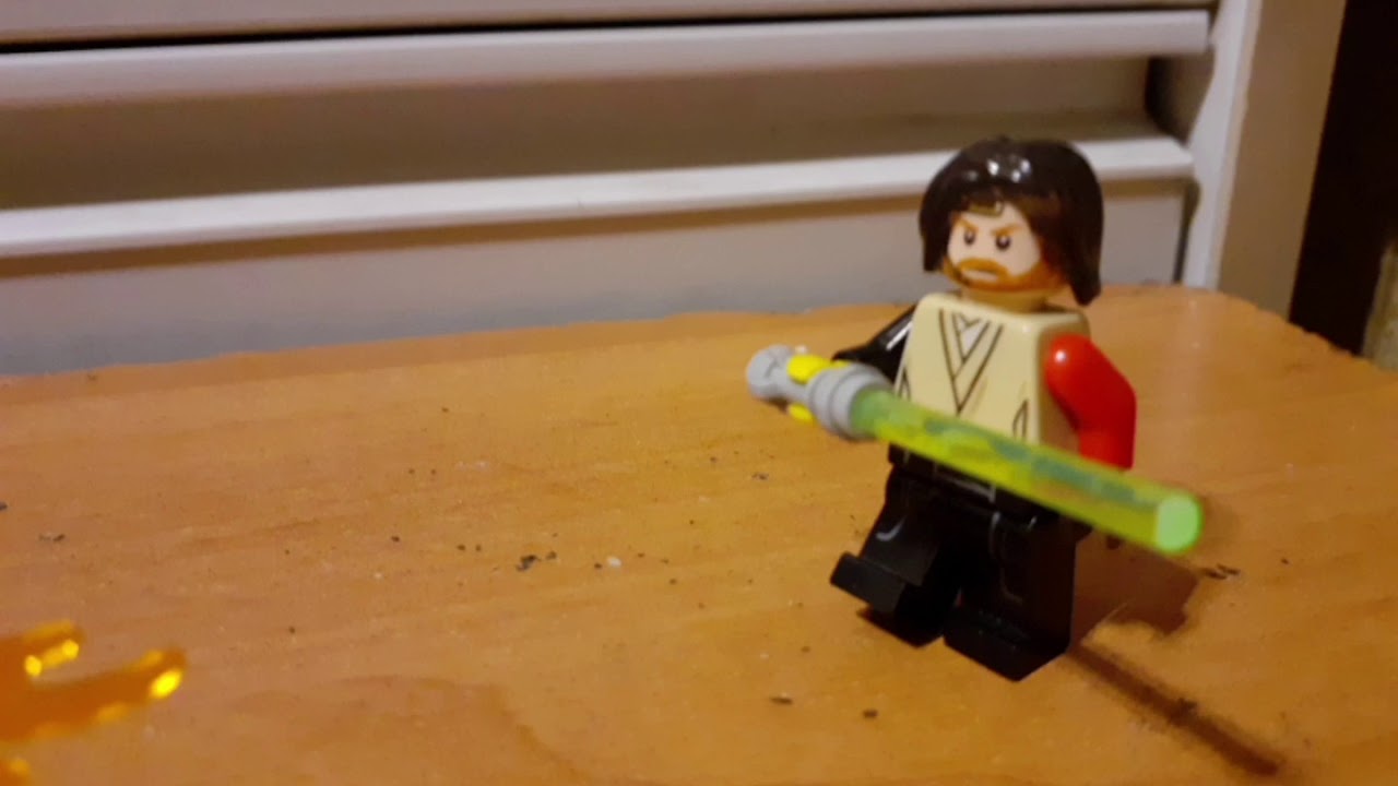 cad bane vs jedi stop motion - YouTube