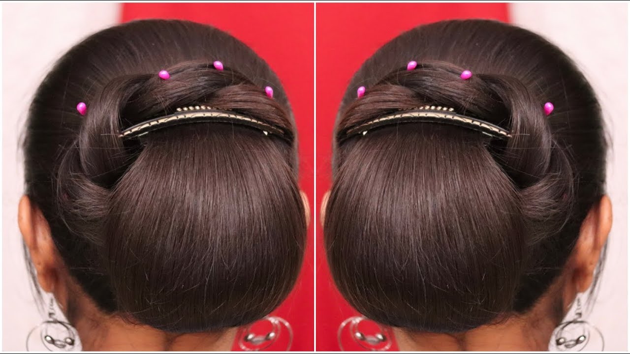 beautiful lock pin wedding hairstyles for girl for long hair | ladies ...