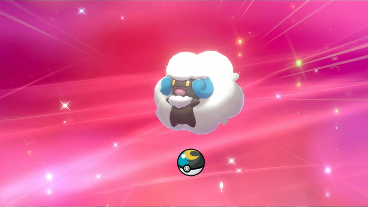 Shiny Moon Ball Whimsicott Pokemon Sword And Shield Youtube