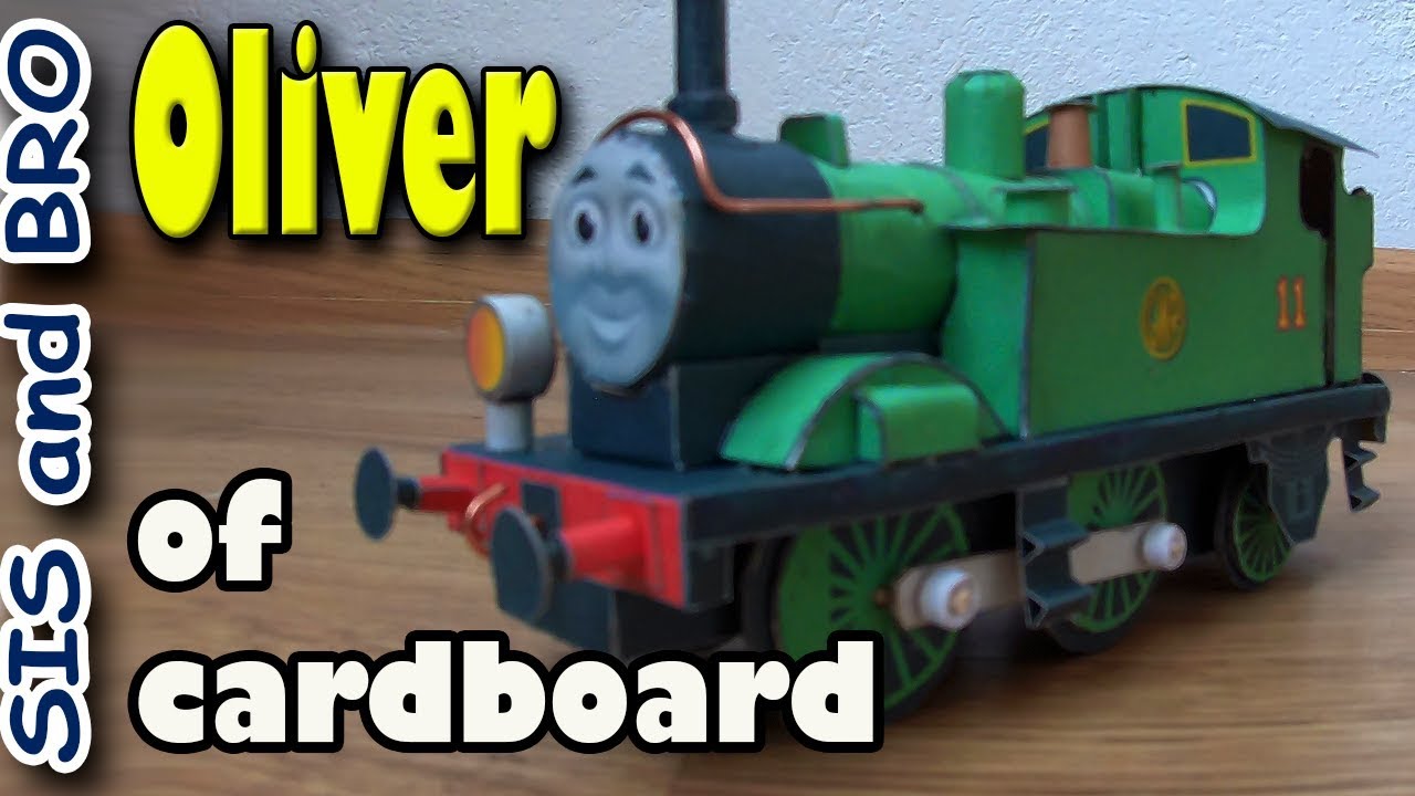 Oliver Train of Cardboard. Get a free gift. Cardboard Models Trains ...