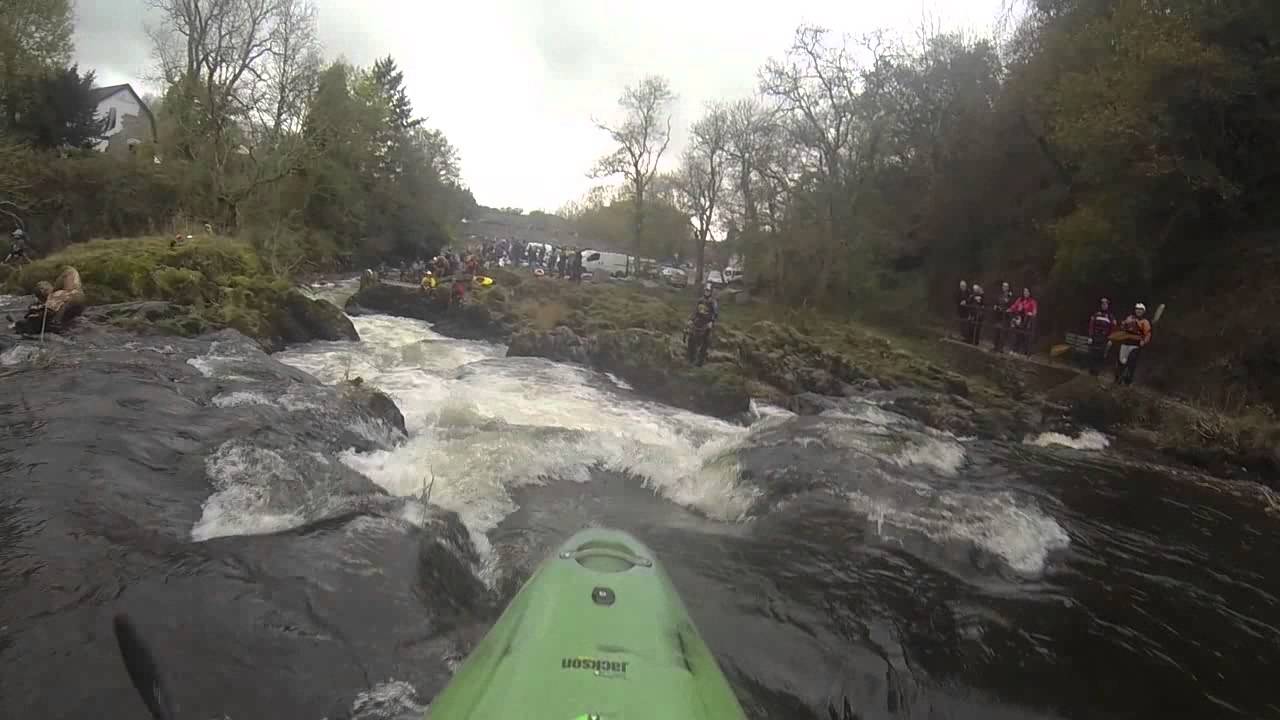 Teifi Tour 2014 Day 2 Part 2 Cenarth Falls - YouTube