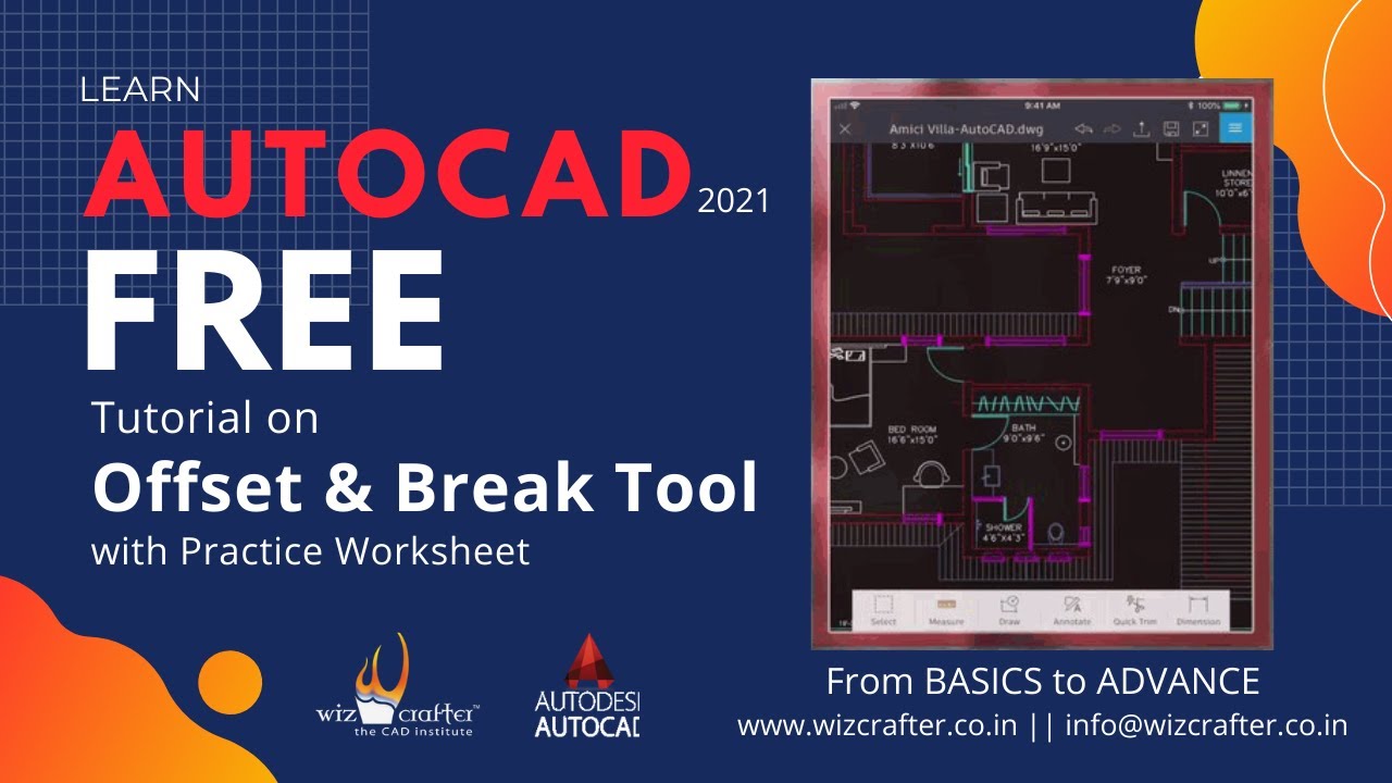 #12 | AutoCAD Tutorial R2021 || Offset & Break Command - YouTube