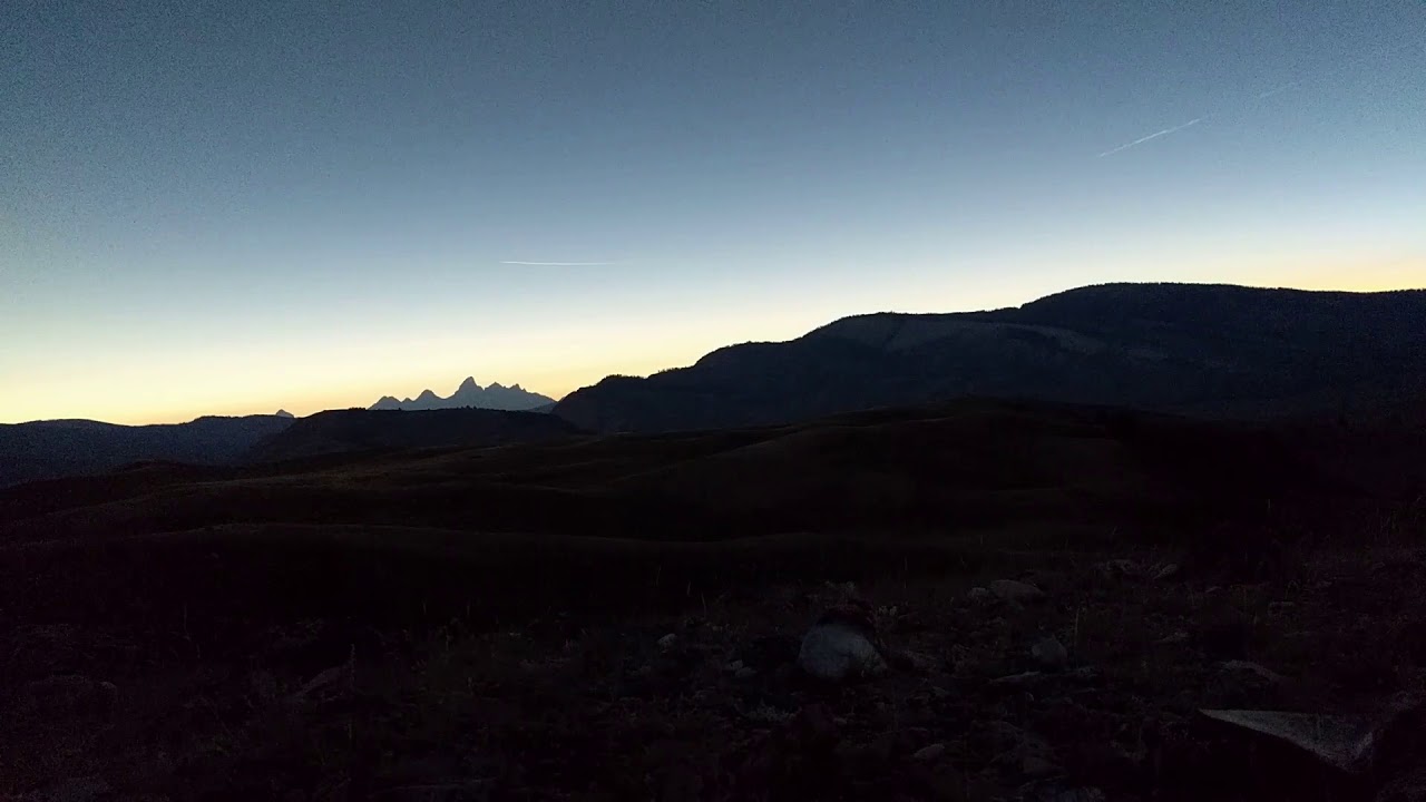 View of the Grand Tetons During 2017 Total Eclipse - 8x Timelapse - YouTube