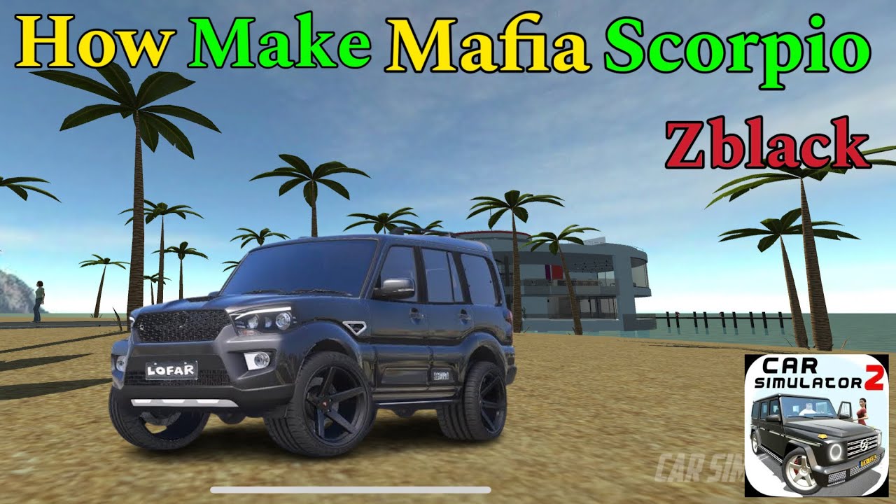 How Make a Zblack Mafias Scorpio👿😱|| Fully Modified Scorpio Mod💀in Car ...