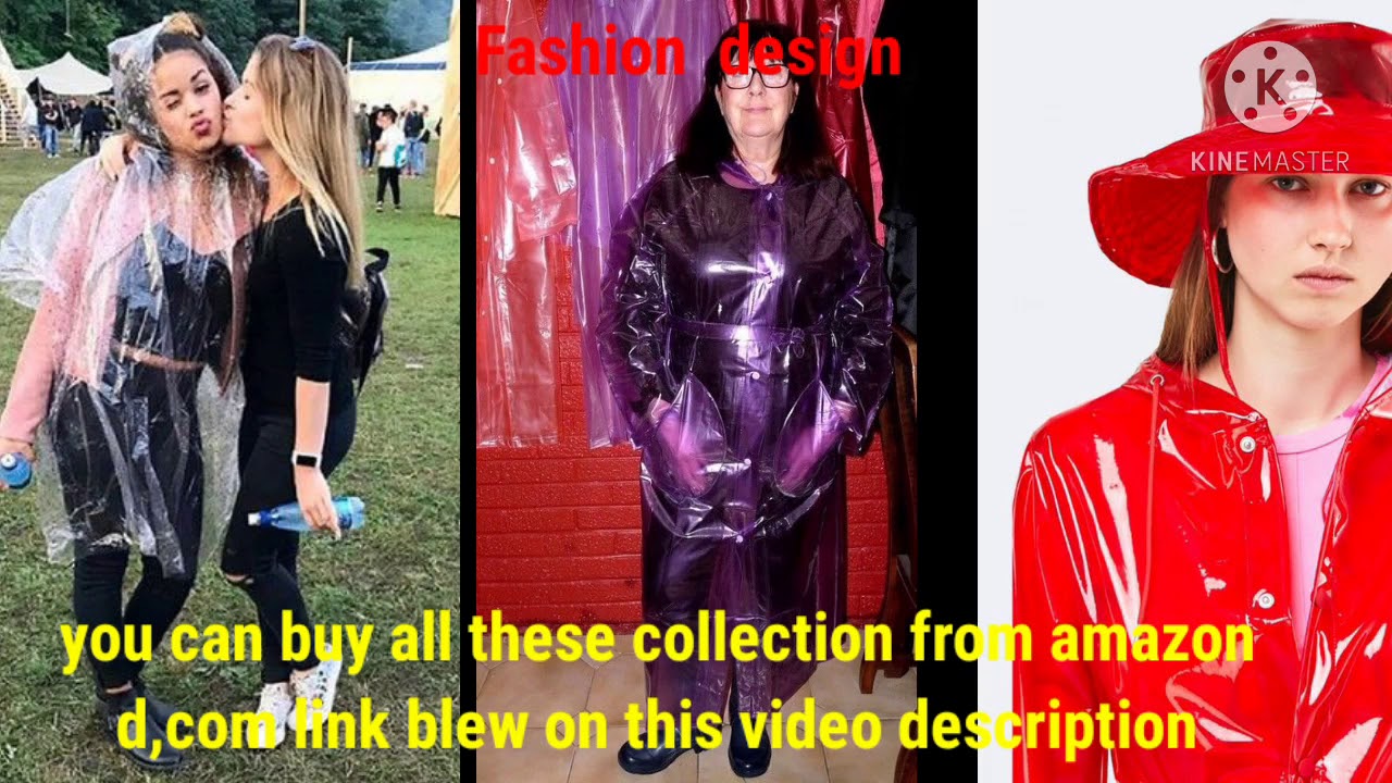 pvc plastic rain mack /raincoat /rain jackets - YouTube