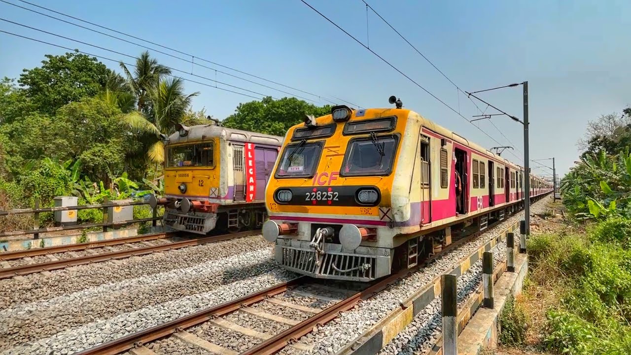 Different model Fast EMU trains crossing Railgate. - YouTube