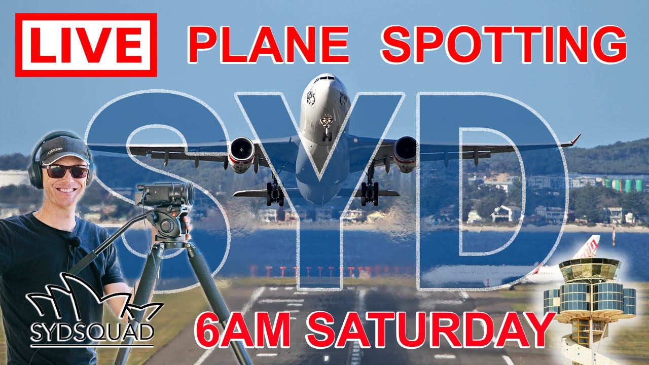 🔴 LIVE Sydney Airport Plane Spotting + ATC w/ Kurt 🔴 28/5/22 SydSquad ...