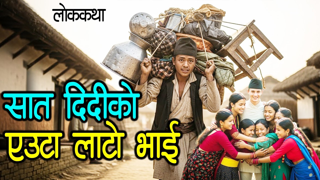 सात दिदीको एउटा लाटो भाइ [SAT DIDI LATO BHAI] Lok Katha Nepali / Folk ...