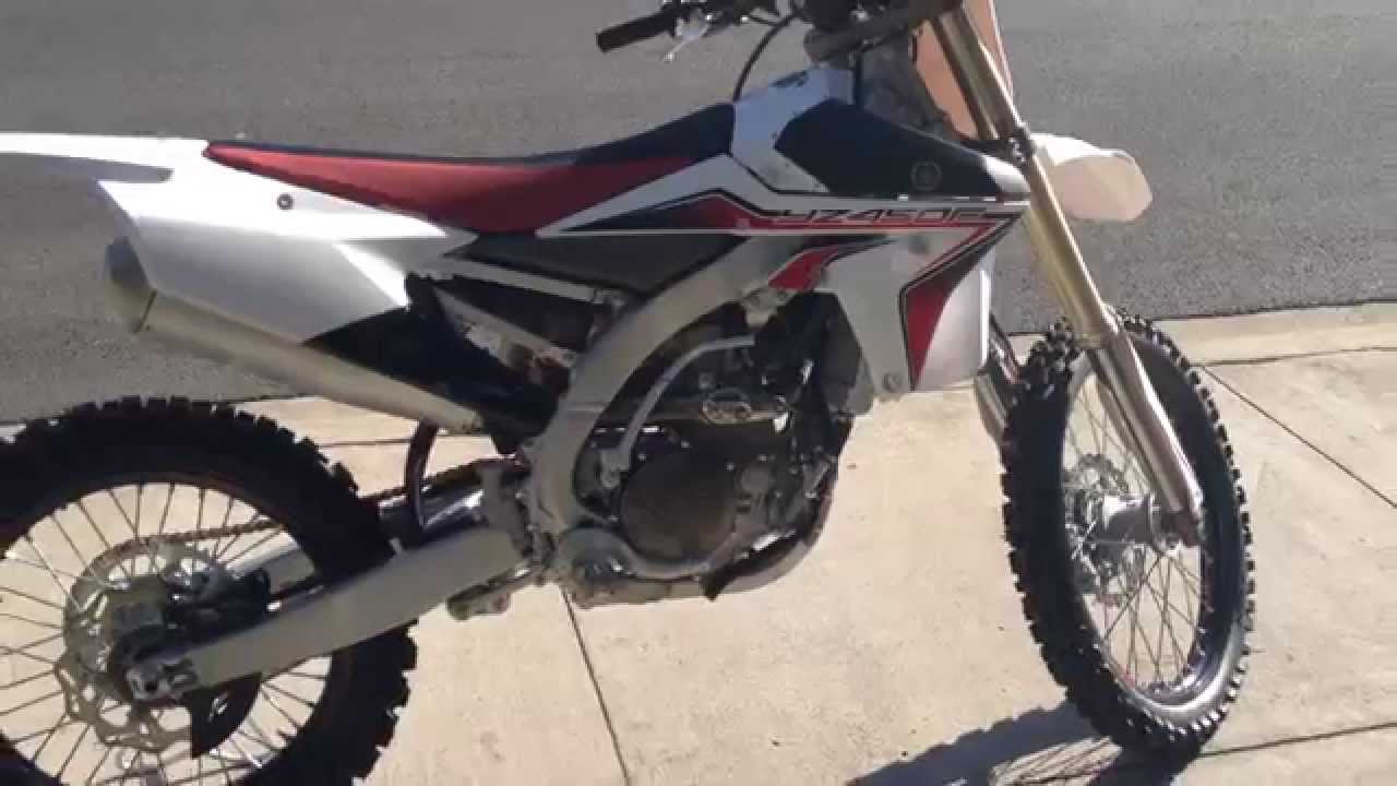 2015 Yamaha YZ450F White Red - YouTube