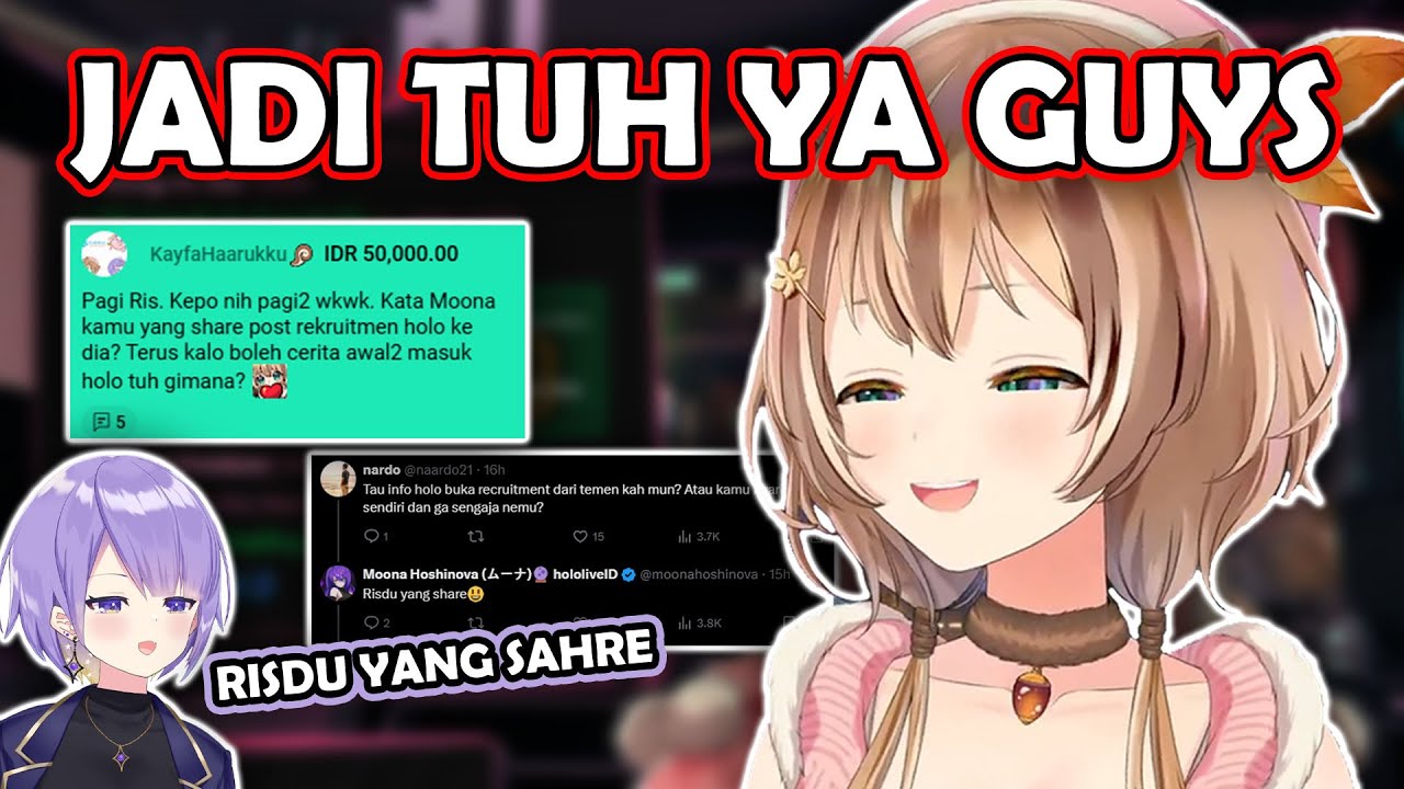 Cerita Soal Moona Yang Masuk Hololive Karena Risu | Hololive Clip - YouTube