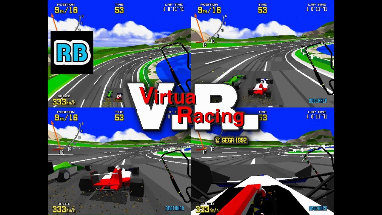 1992 [60fps] Virtua Racing Beginner ALL (four views) - YouTube