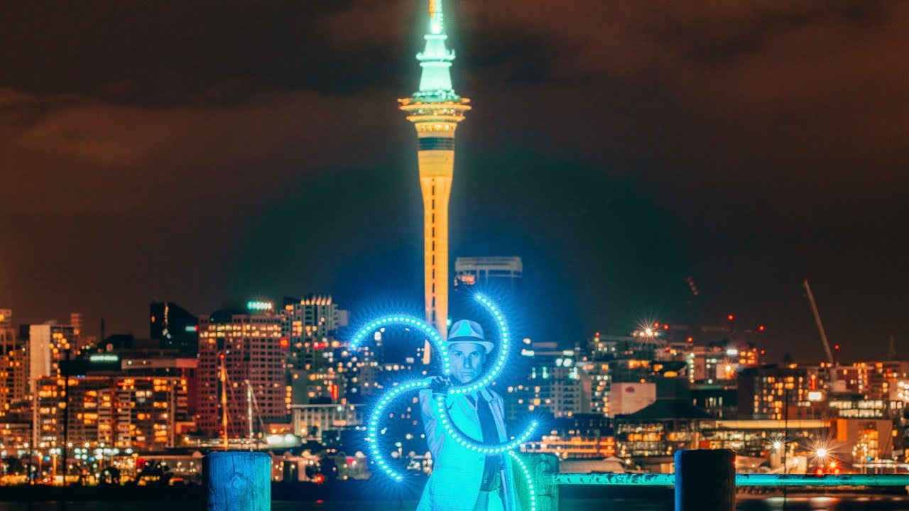 Night Flow Sky Tower Auckland | Presentingjp - YouTube