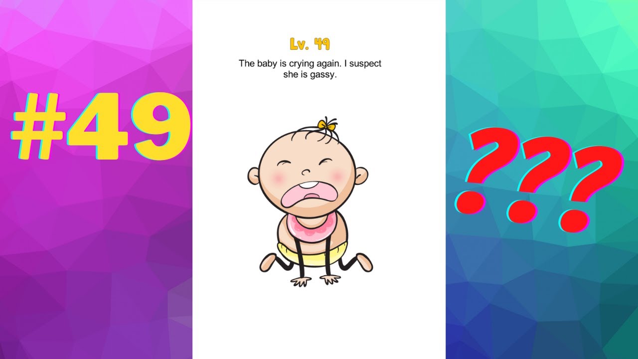 Brain Test | The baby is crying again. I suspect she is gassy | Easy ...