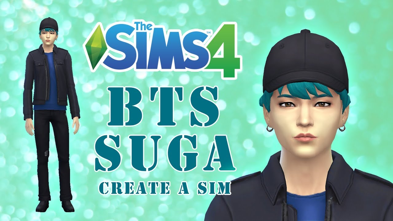 BTS Suga Create a Sim | The Sims 4 💜 - YouTube