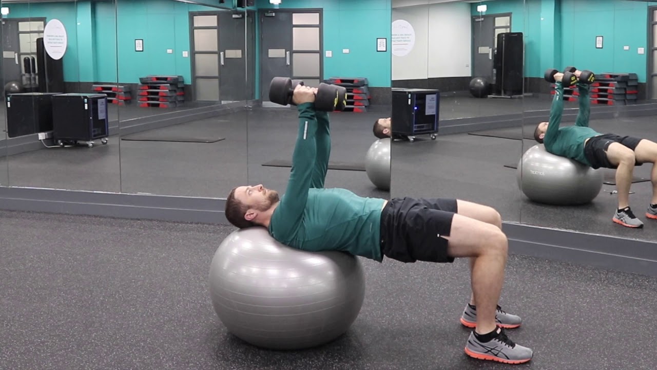 Swiss Ball Chest Fly - Patrick MoJo PT - Exercise Library - YouTube