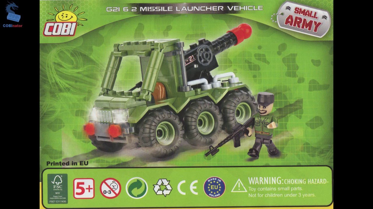 Klocki COBI 2196 - Ciężarówka z G21 6x2 ( Wyrzutnia Rakiet ) - YouTube