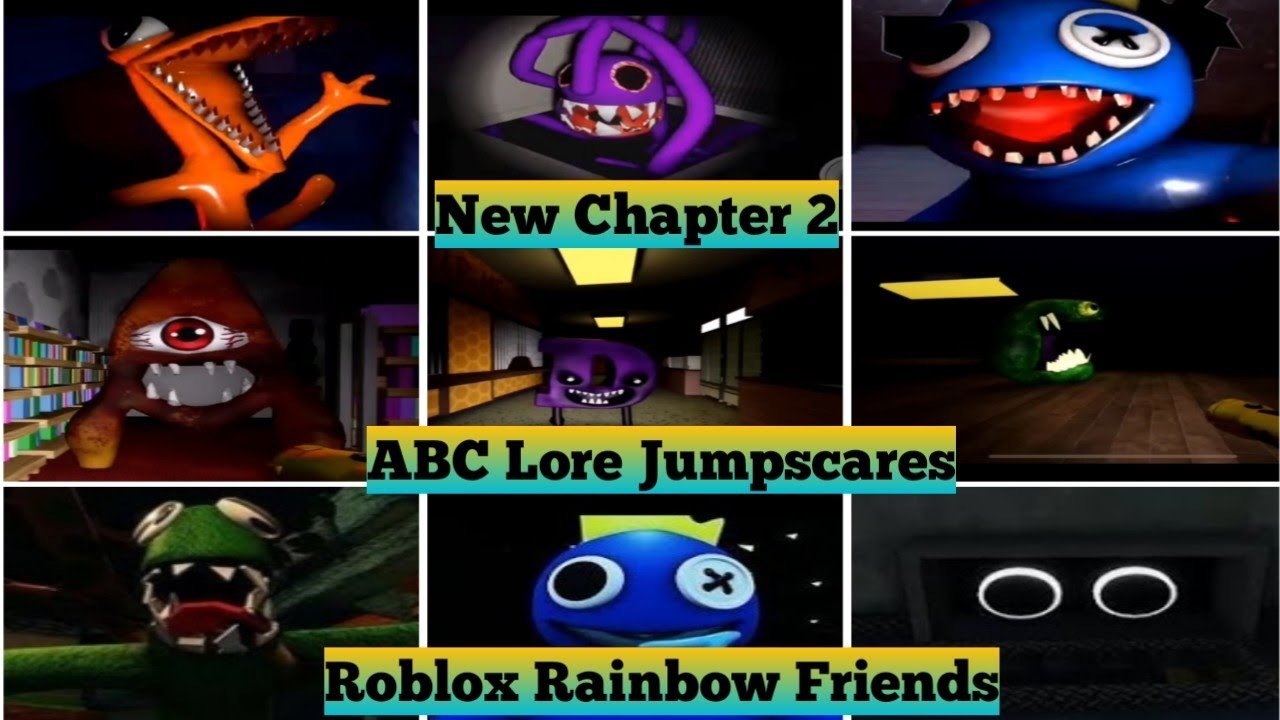 Roblox Rainbow Friends VS New Chapter 2 VS ABC Lore Jumpscares ...