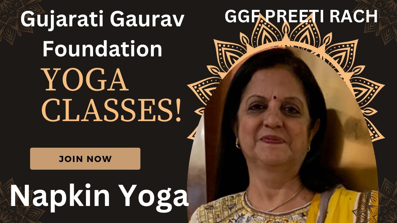Online GGF Happy Morning Yoga || Napkin yoga with Preeti Rach ...