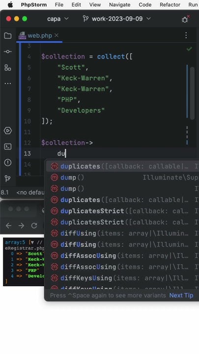 Laravel Collection Tip Duplicates Developers Phpc Phpcode Youtube 4475