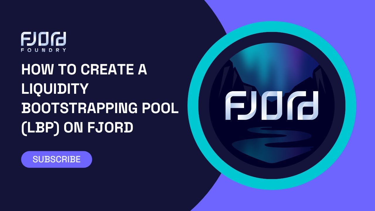 How to create a Liquidity Bootstrapping Pool (LBP) on Fjord - YouTube