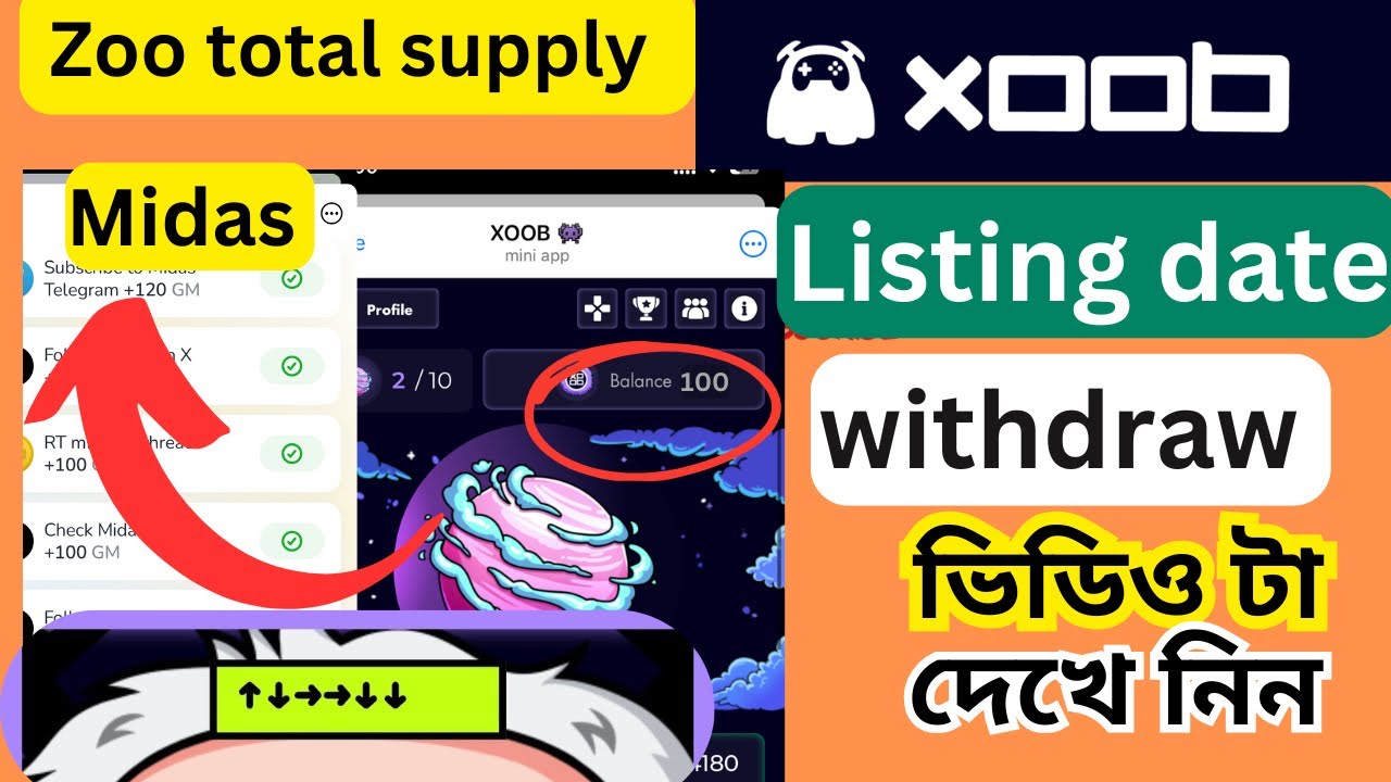 Xoob new airdrop || zoo total supply 264 trillion token || tapsawp TGE ...