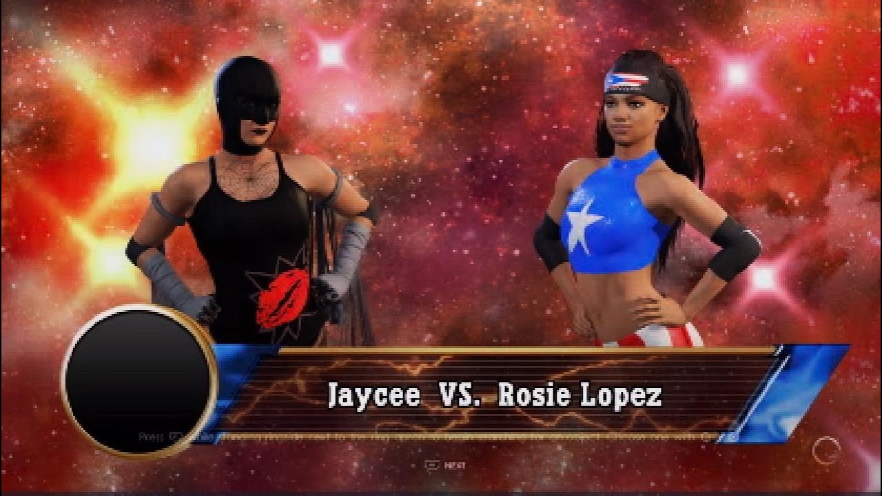[WWE 2K22]Rumble Roses Exhibition: Jaycee Vs. Rosie Lopez - YouTube