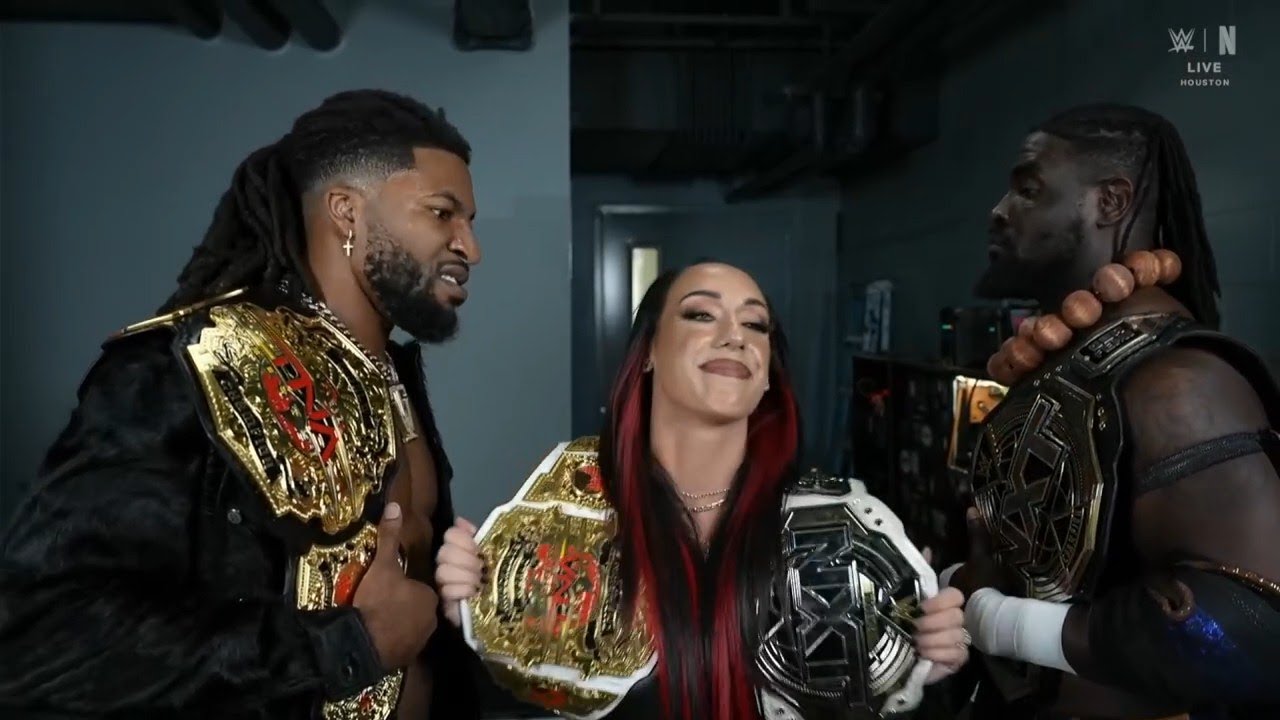 Trick Williams offended by Jacy Jayne & Oba Femi's glare of contempt ...