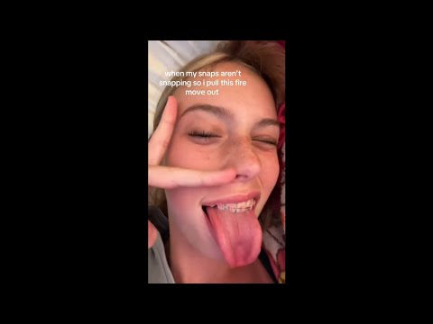 Long tongue girl 210