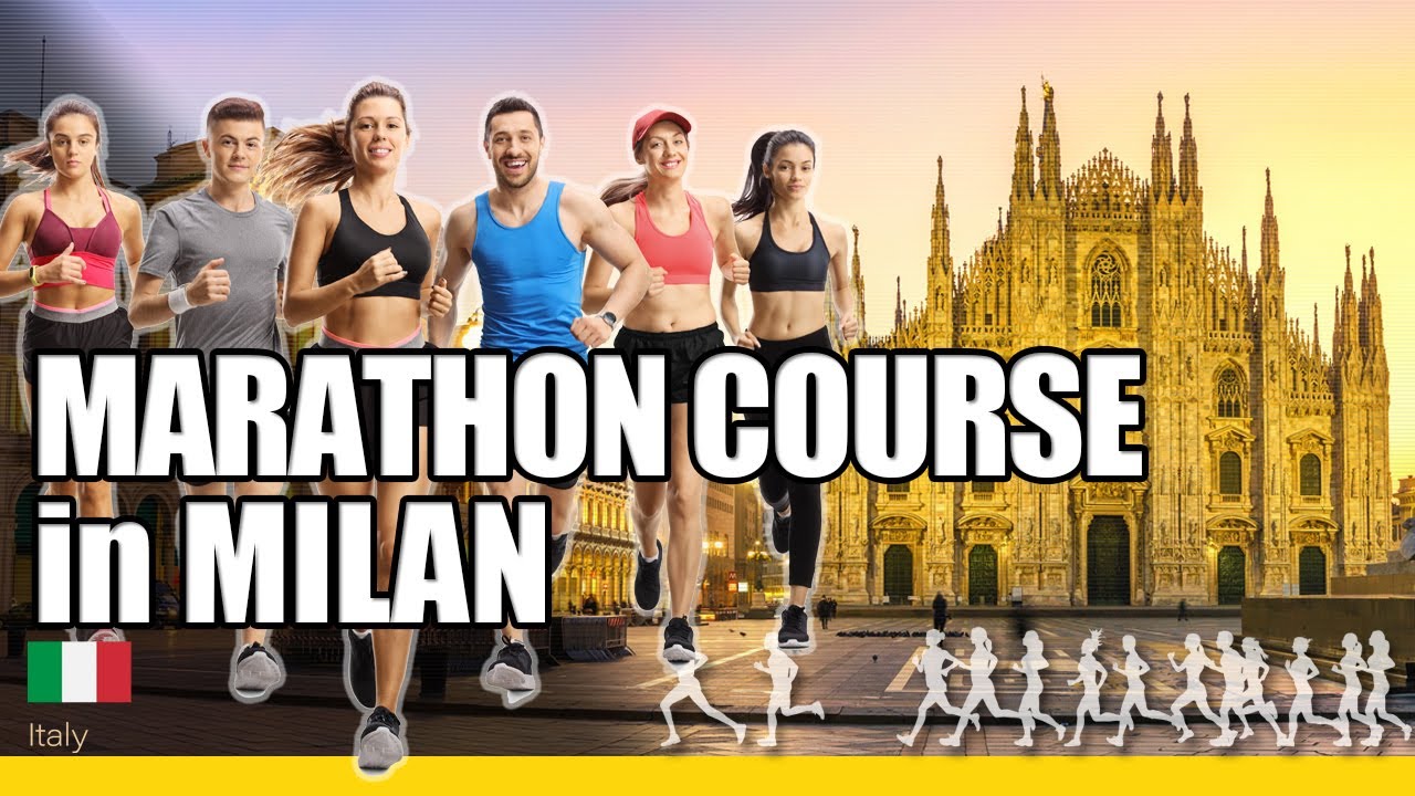 Marathon course at Milan Marathon - YouTube