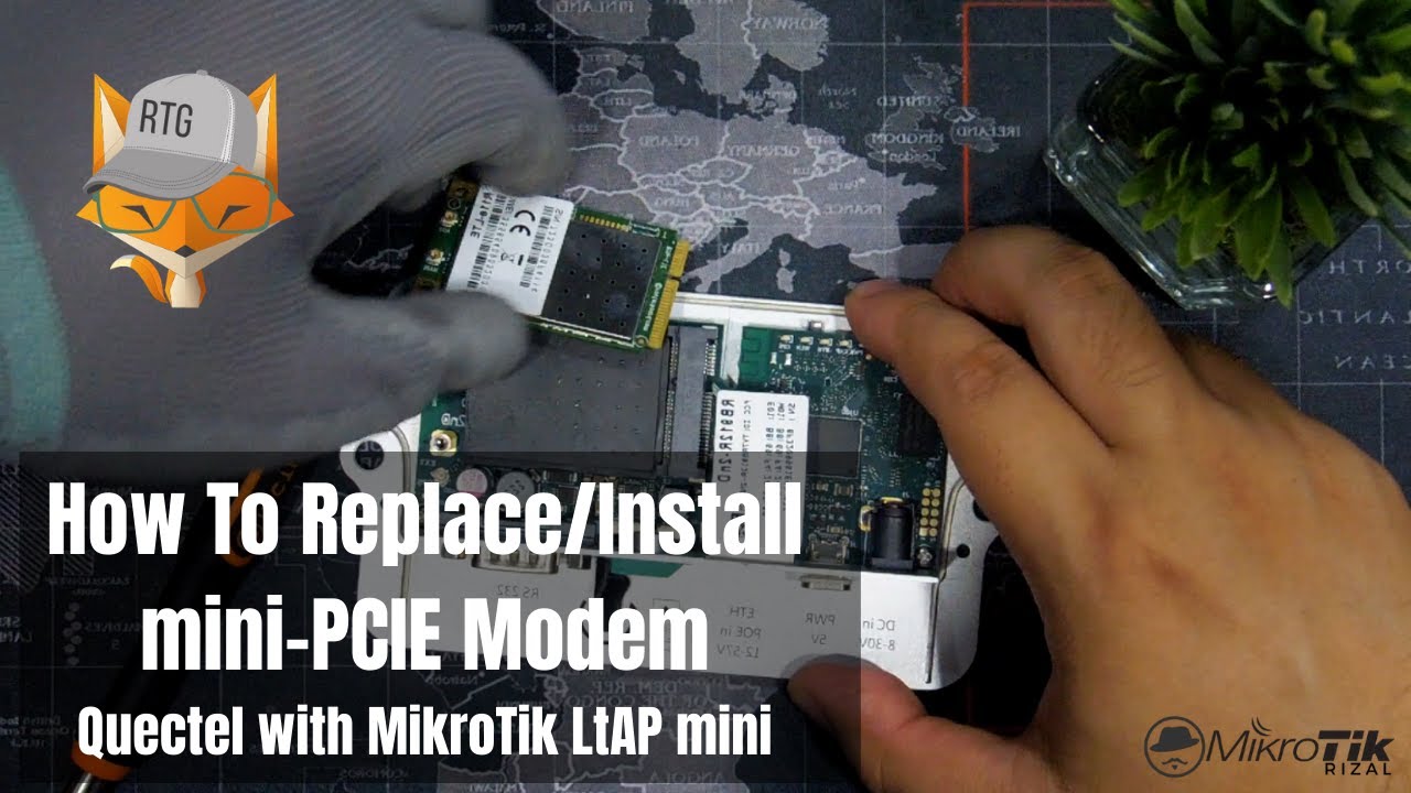 MikroTik LtAP mini - How to replace a mini-PCIE modem - YouTube