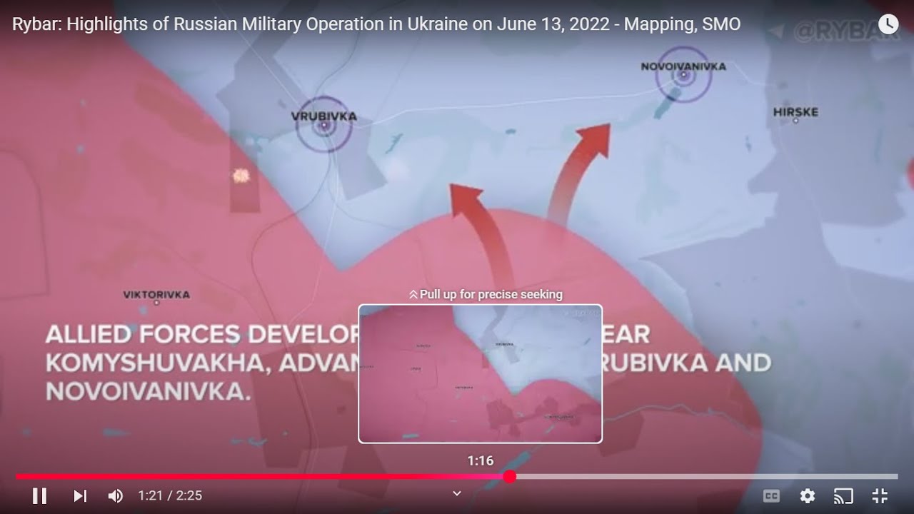 Rybar: Highlights of Russian Military Operation in Ukraine on June 13 ...