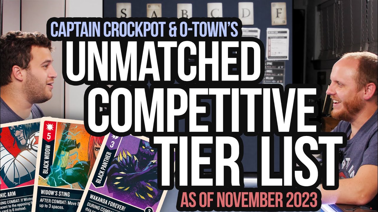 Captain Crockpot & O-Town's Unmatched Competitive Tier List Nov 2023 ...