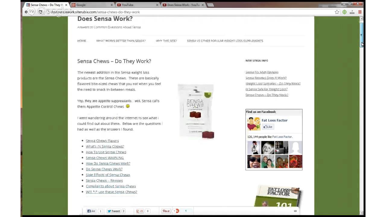 Do Sensa Chews Work? Sensa Chews Reviews and Info - YouTube