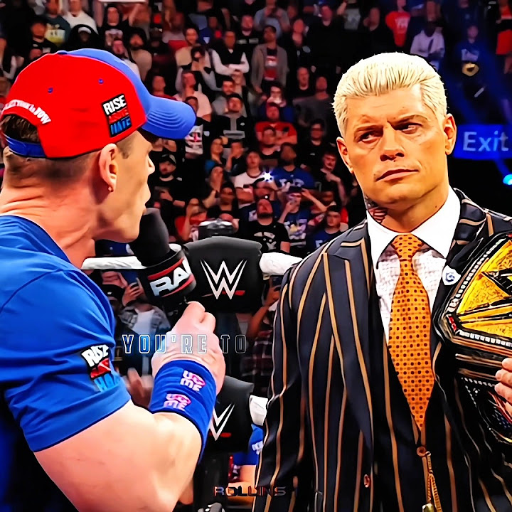 See You At Mania Champ || John Cena Vs Cody Rhodes || Edit! 💯 #wwe #johncena #codyrhodes #shorts ...