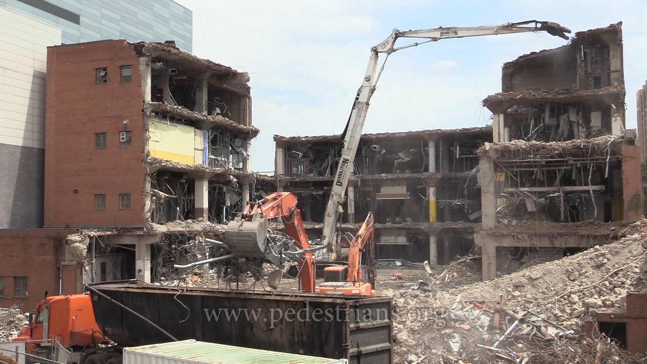 Department Store Demolition 4, Arlington - YouTube