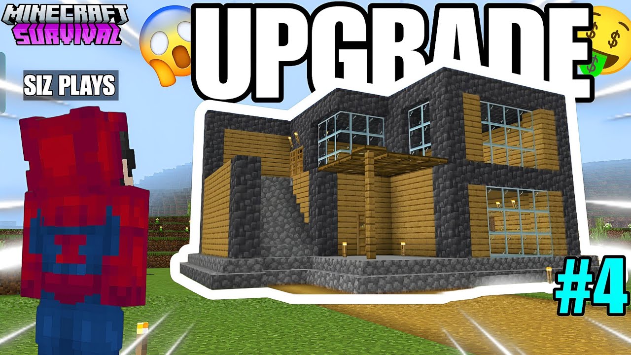Let's upgrade house 🏡 in Minecraft survival series Ep-4 - YouTube