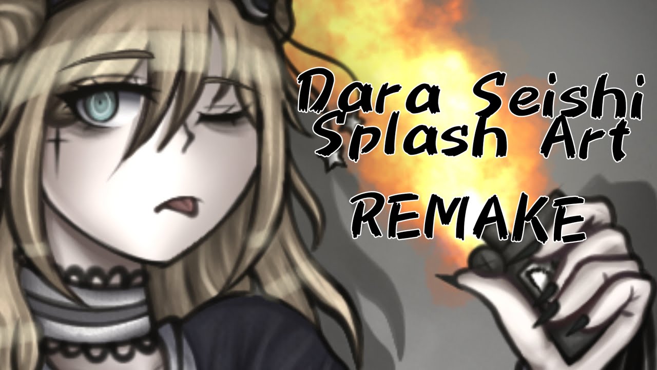 Remaking My Ocs Danganronpa Splash Art // Drawing With Dara #6 - YouTube