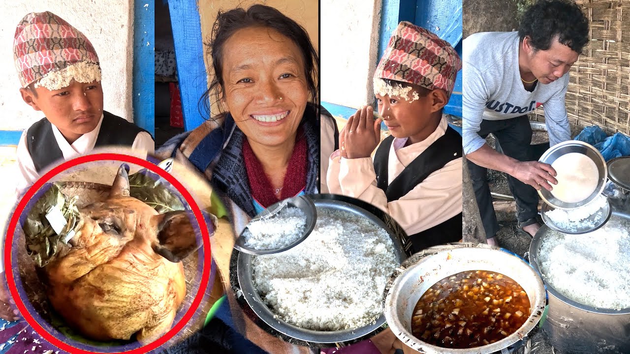 mega party in chhewar of Dhanlaxmi sons || Village cultural life of ...