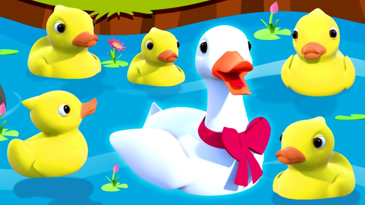 Cinq Petits Canards 🦆| Comptines et Chansons Pour Bébés | HooplaKidz ...