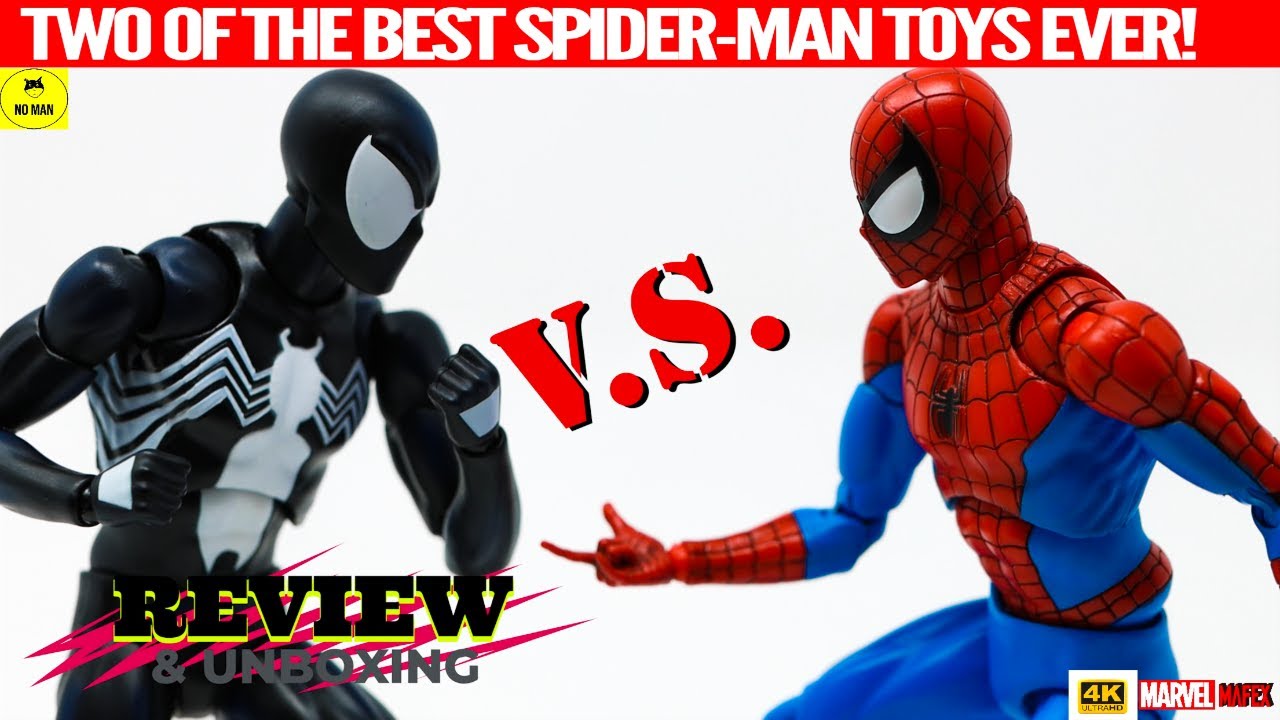 Mafex Spider-Man vs Mafex Symbiote Spider-Man | Review & Unboxing ...